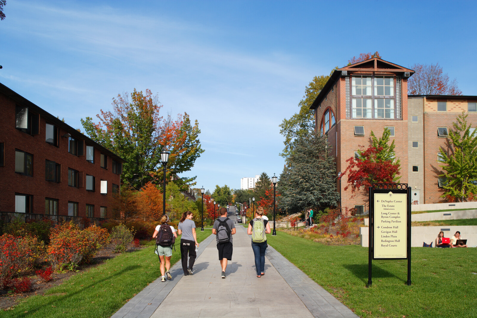 University of Scranton — Campus Landscape, Signage and Wayfinding ...